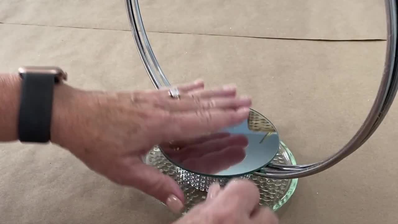 Dollar Tree Mirrored Centerpiece