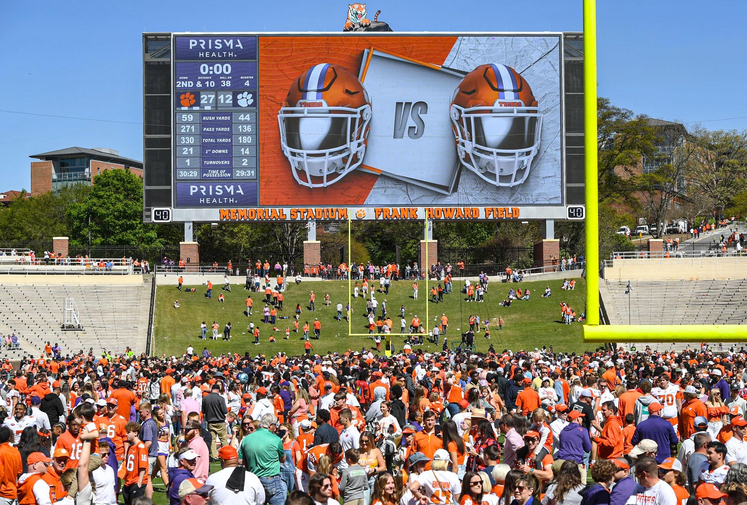 How Clemson football fans, who run on field after every home game, will ...