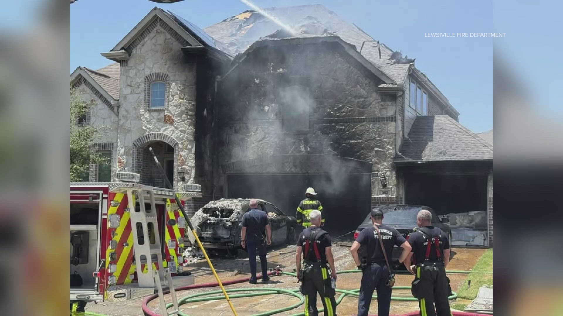 North Texas house fire possibly sparked by Tesla charger, officials say