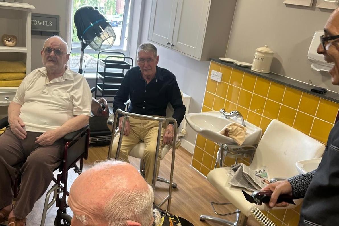 Dementia-friendly barber treat at Hampden Hall