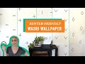 Renter-Friendly Wallpaper with Washi Tape | Easy Accent Wall | Faux ...