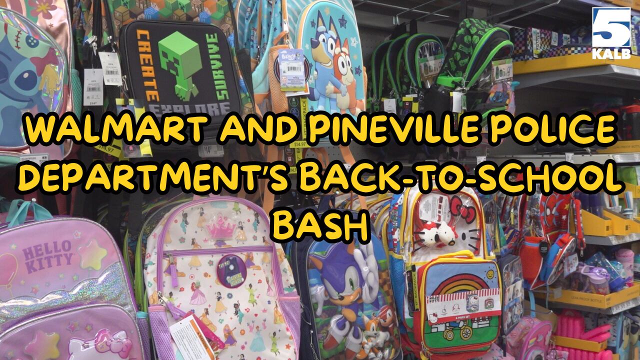 Walmart and Pineville Police Department host Back to School Bash