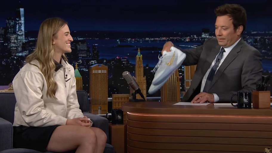 Sabrina Ionescu Surprises Adam Sandler With Sweet Gift Before ‘Tonight ...