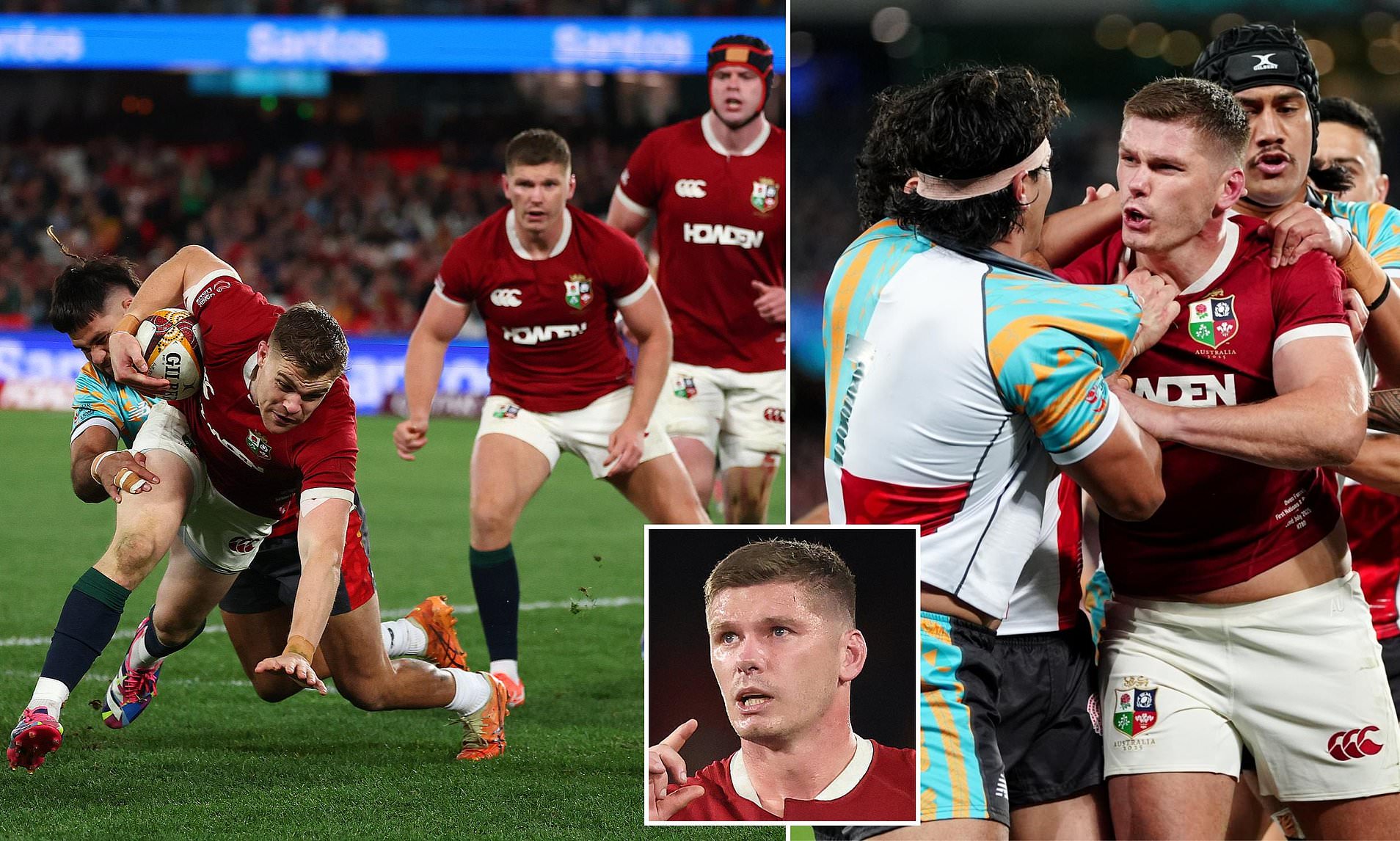 Owen Farrell fights his way into the Test picture as Lions survive an ...