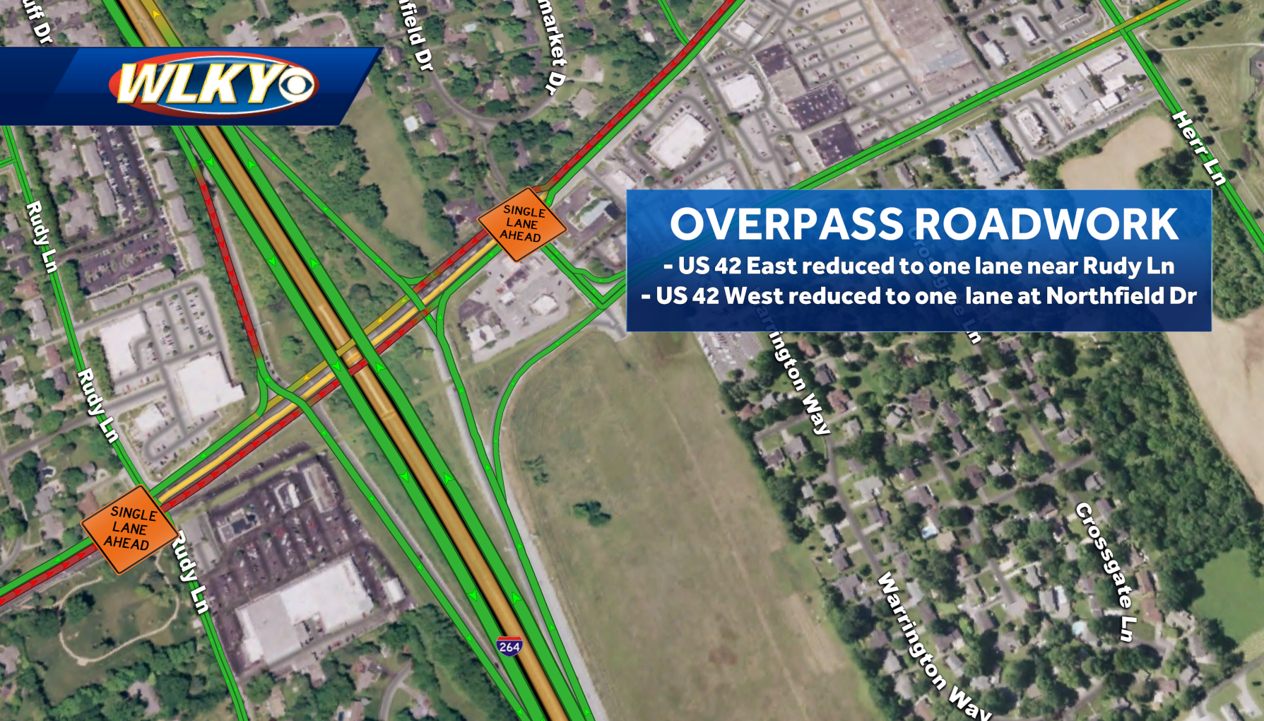 Traffic alert: Nightly closures on Watterson Expressway start Tuesday