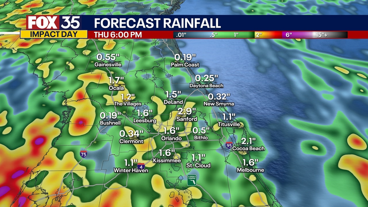 Orlando weather: Storms may bring inches of rain, flash flooding risk ...