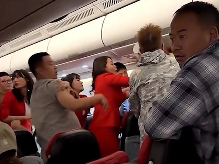 Fight Breaks Out Aboard Air Asia Flight, See the Crazy Video