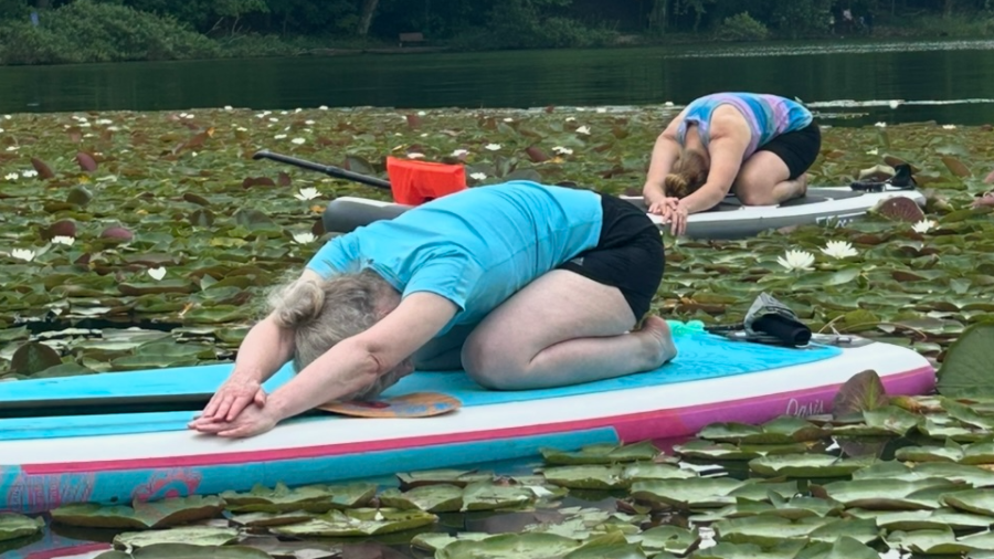 Kalamazoo yoga studio leads paddle board classes