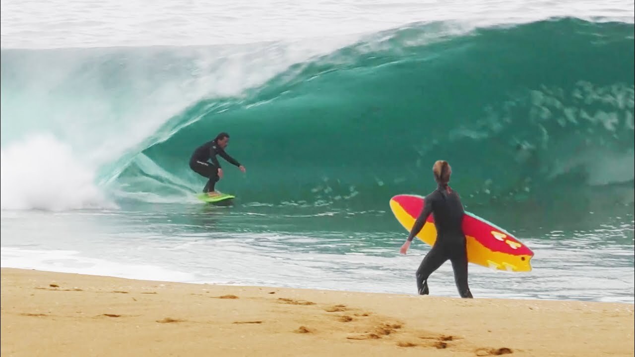 First Time Surfing The Wedge?! How hard can it be?