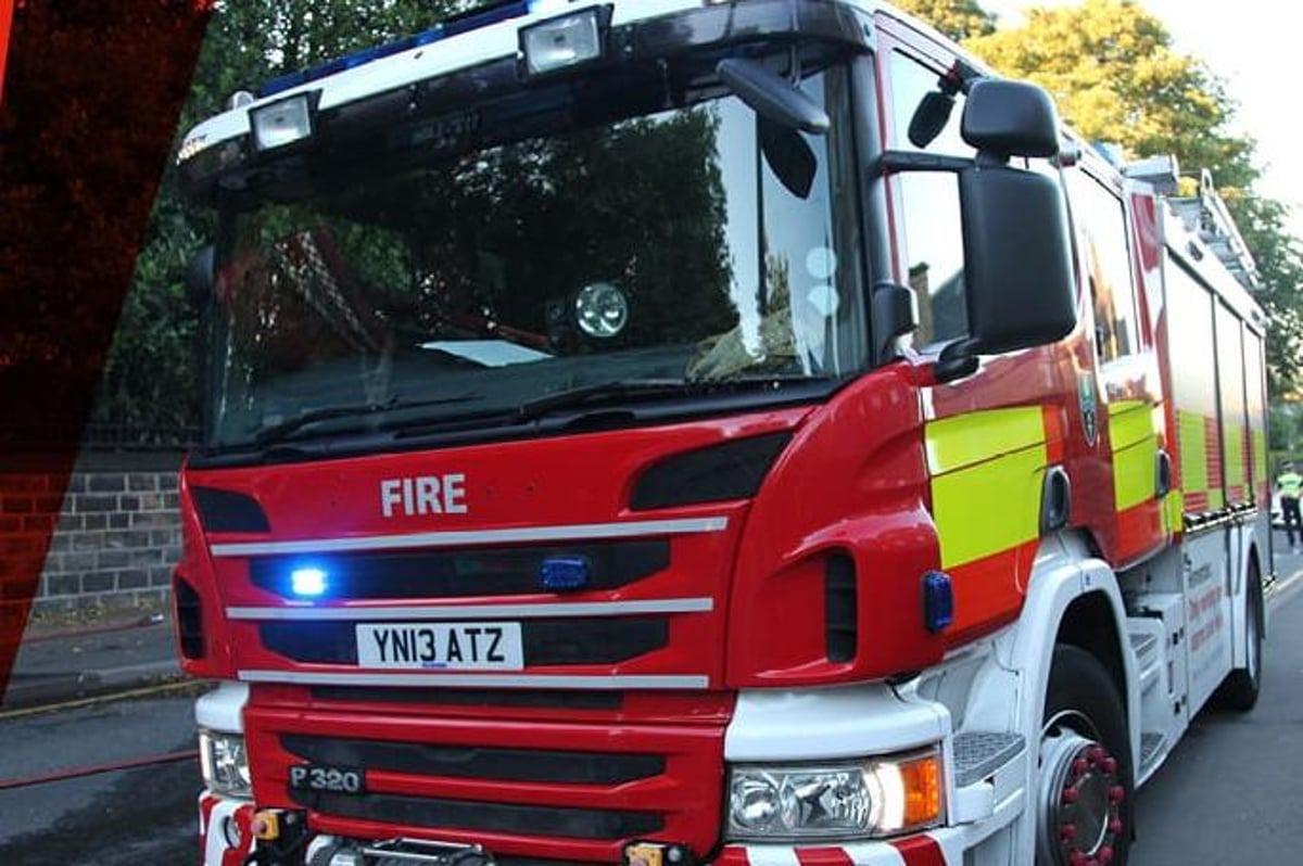 Fire crews tackling huge blaze at Doncaster industrial yard tonight