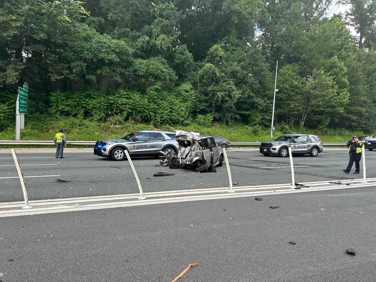 Woman Killed, 3 Injured In 5-Vehicle Crash On I-495 In Virginia: State ...