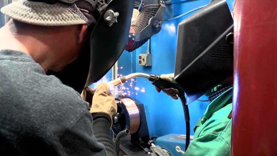 Sparks fly at Western Iowa Tech kids welding camp