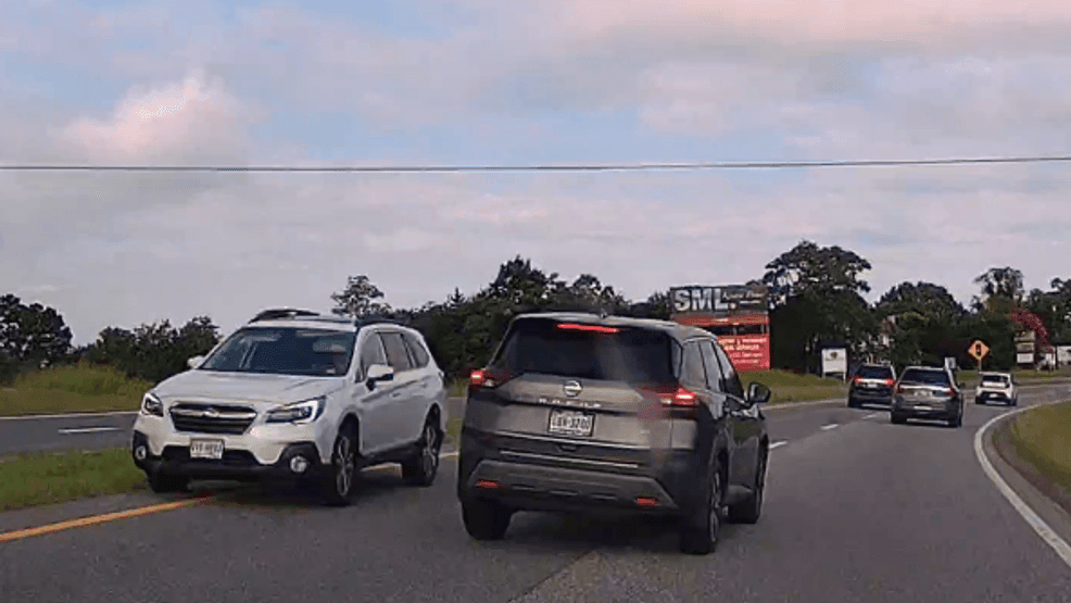 VIDEO: Wrong-way driver misses head-on collision by inches on Route 460