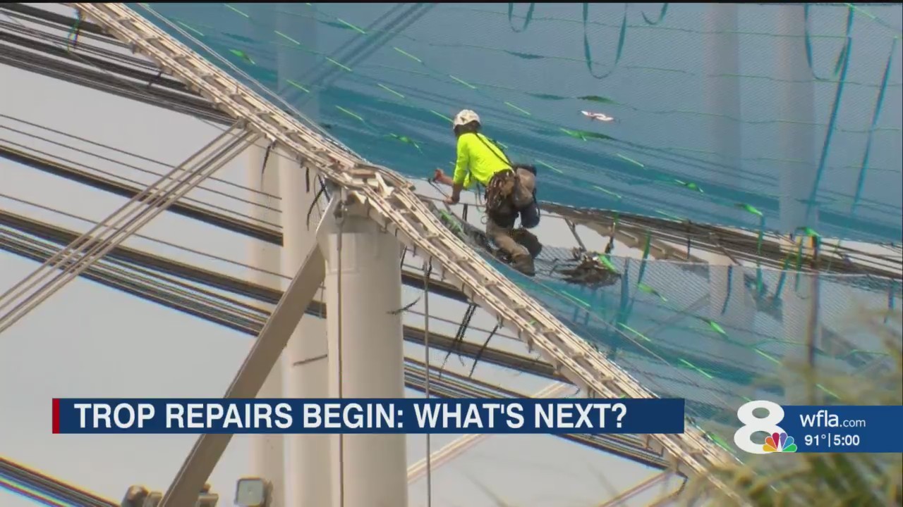 Repair work begins on the Trop
