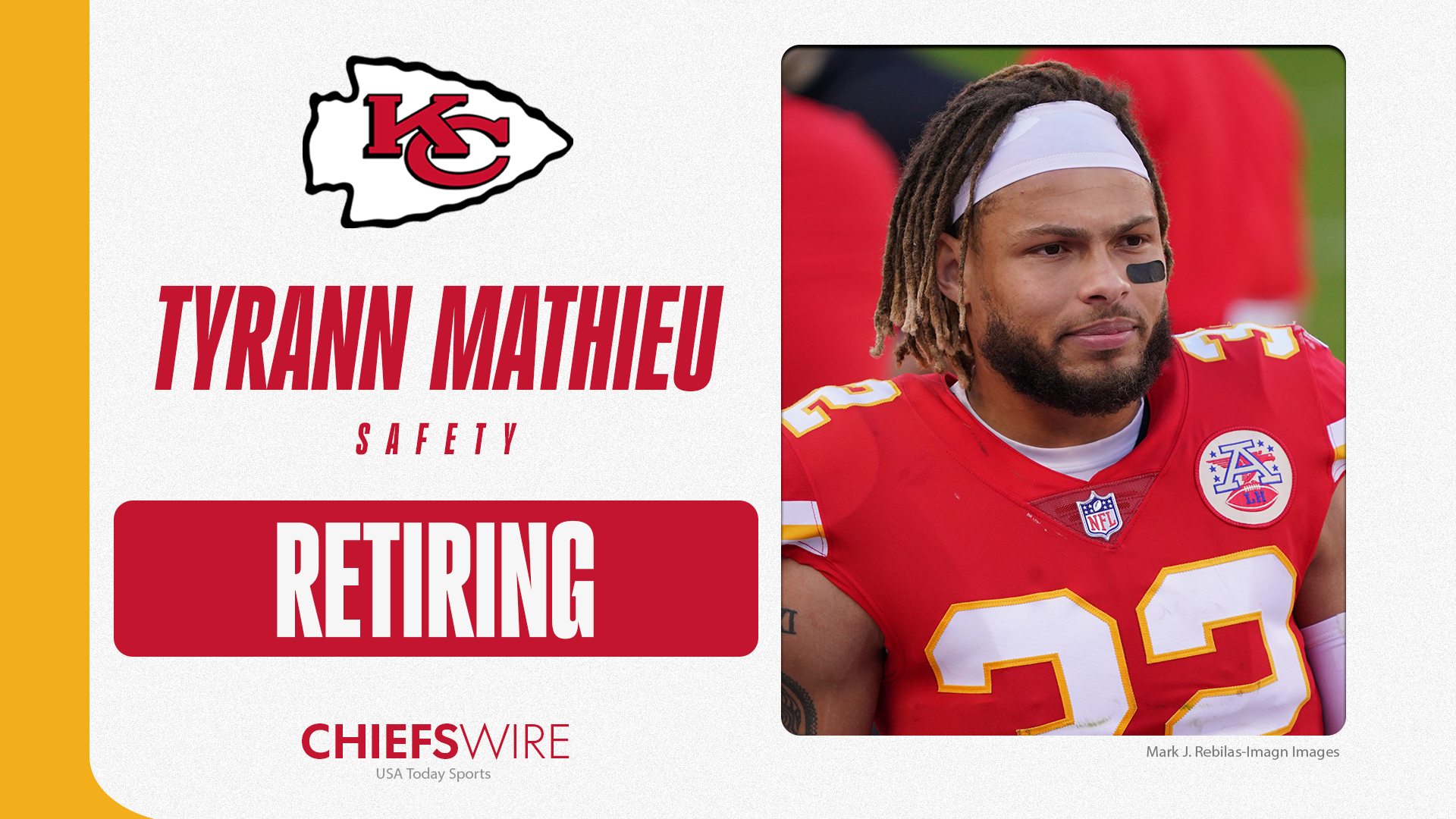 Former Kansas City Chiefs DB Tyrann Mathieu announces retirement from ...