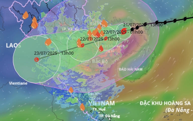Thời tiết hôm nay 23-7: Bão tan, Bắc Bộ vẫn mưa to, đề phòng sạt lở, lũ ...