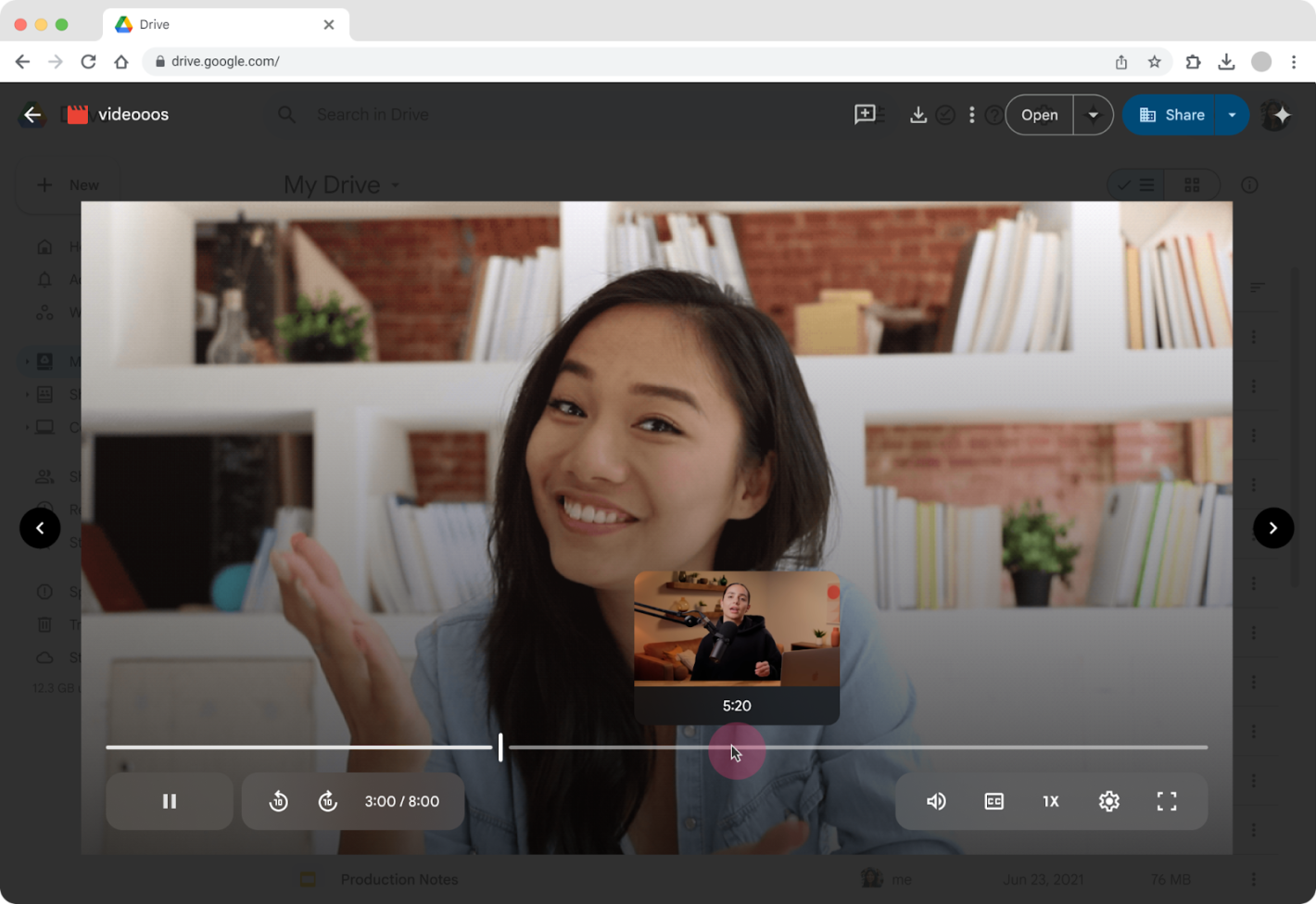 Google Drive Now Getting YouTube-Style Thumbnail Previews for Videos