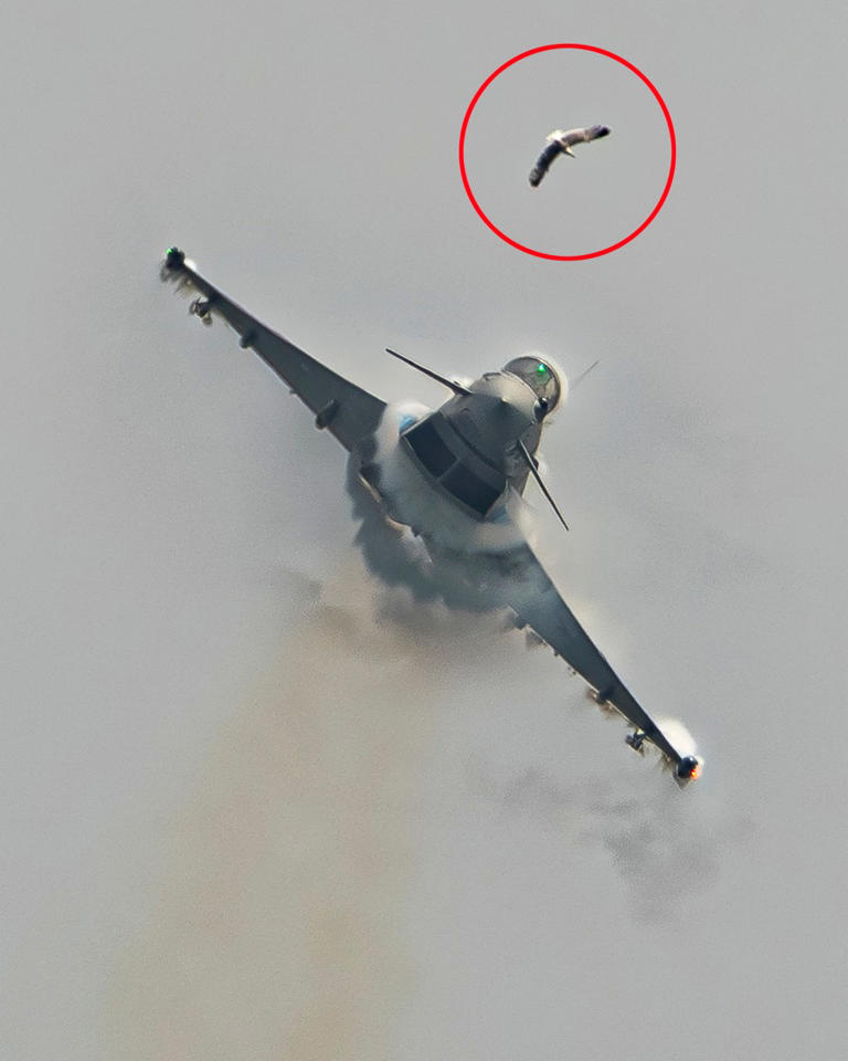 Jaw-dropping moment seagull smashes into cockpit of $85M fighter jet at ...
