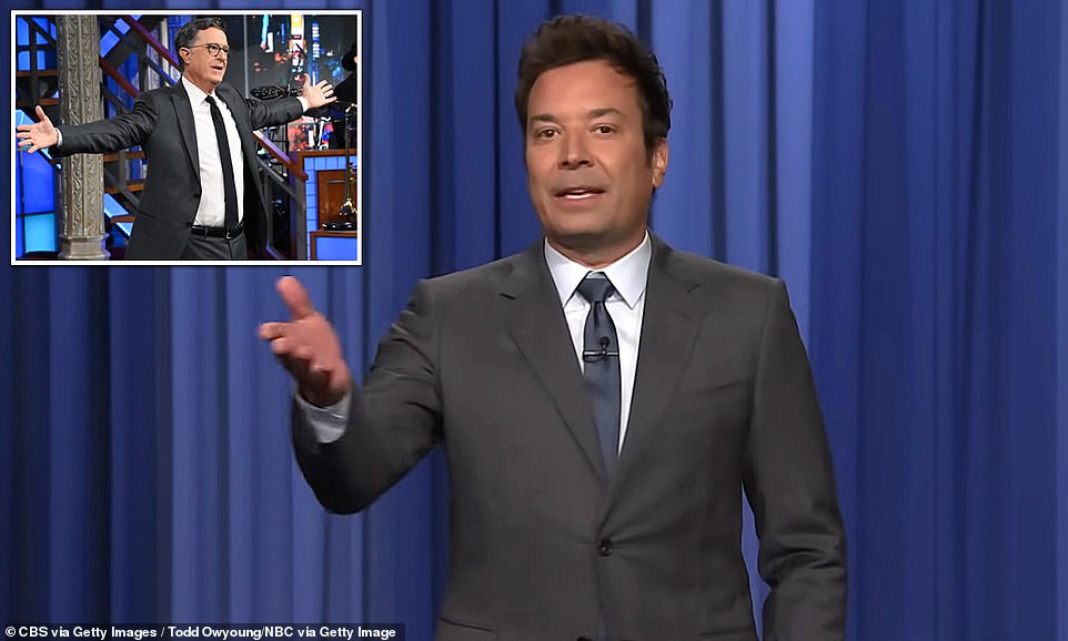 Jimmy Fallon reacts to Colbert cancellation