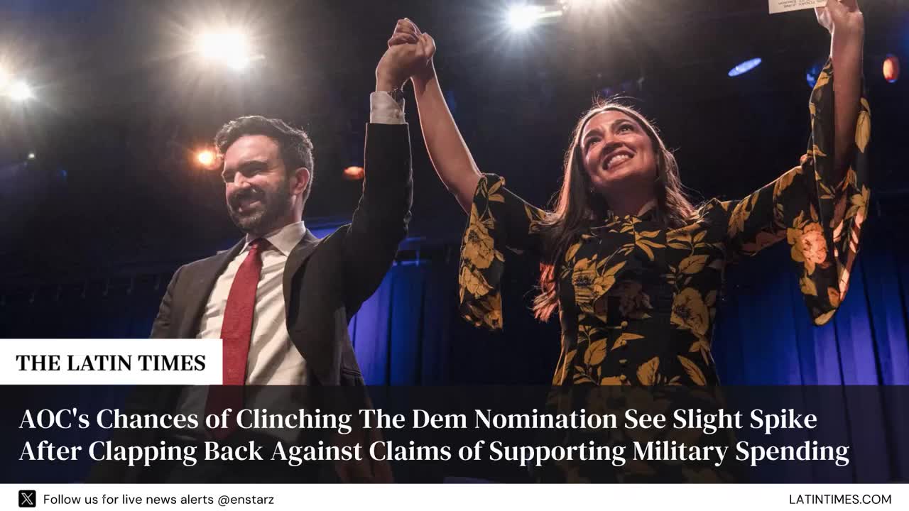 AOC's Chances of Clinching The Dem Nomination See Slight Spike After ...