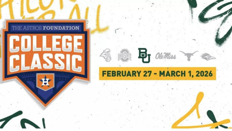 CCU baseball slated for 2026 Astros Foundation College Classic