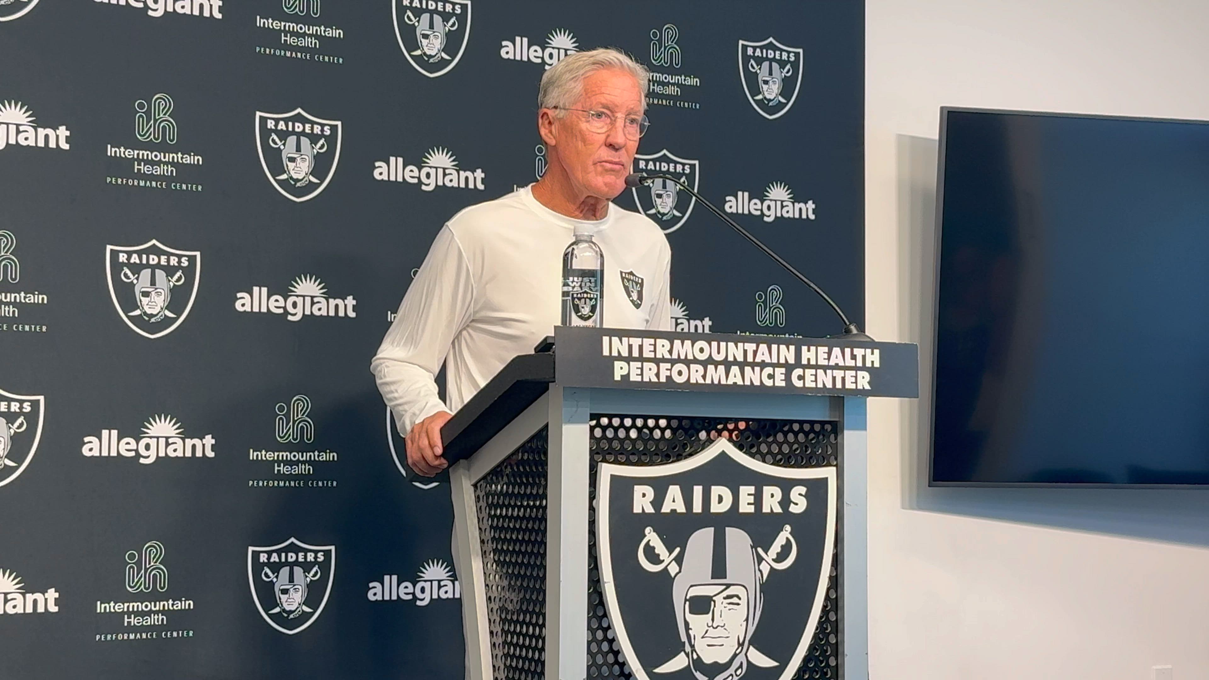 Las Vegas Raiders HC Pete Carroll on Staying True to a Set of Values ...
