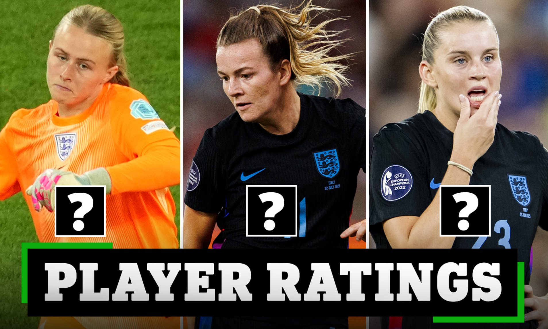 England 2-1 Italy AET - PLAYER RATINGS: Who is the Lionesses most ...