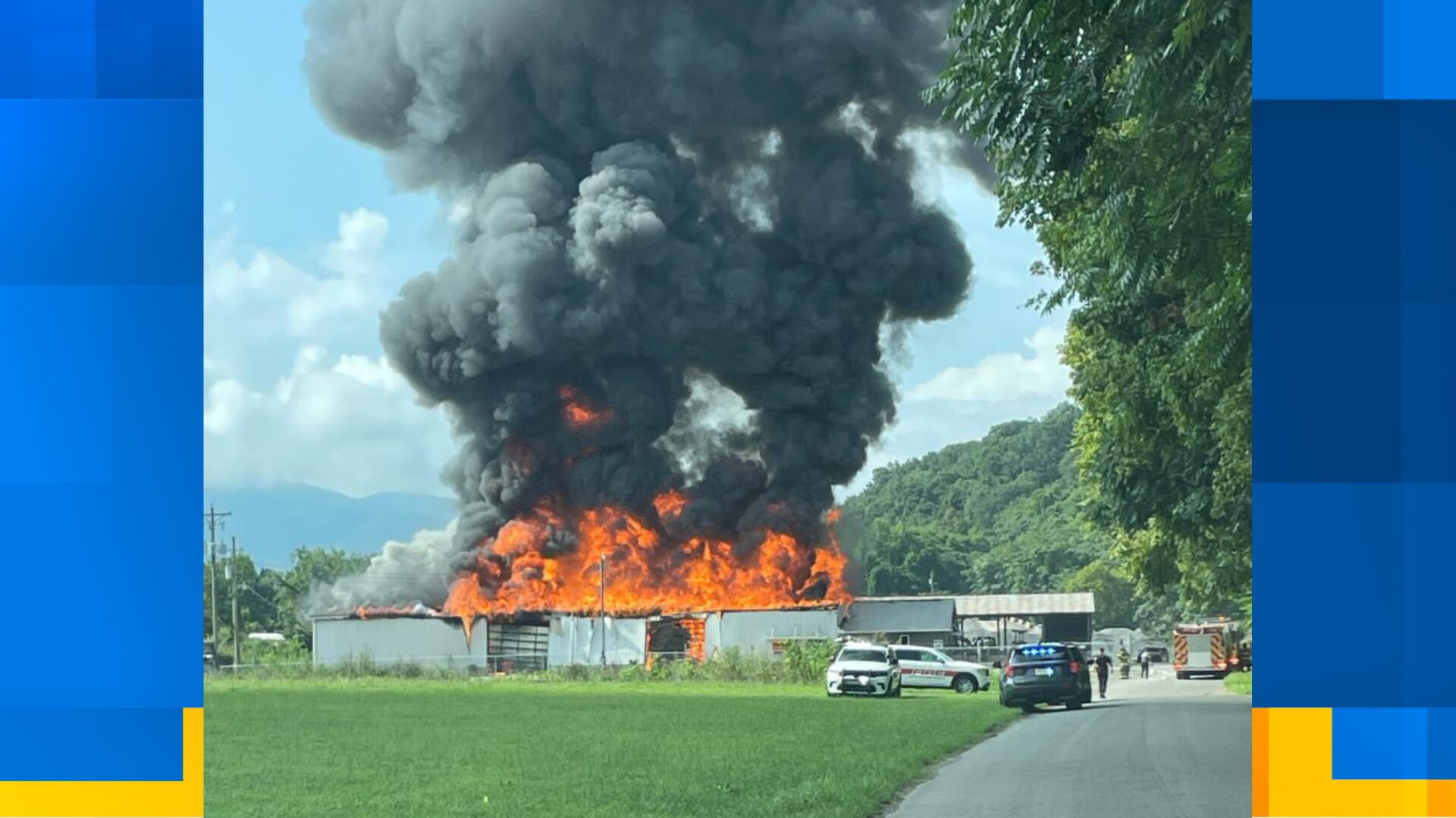 Cocke County highway department fire under control, mayor says