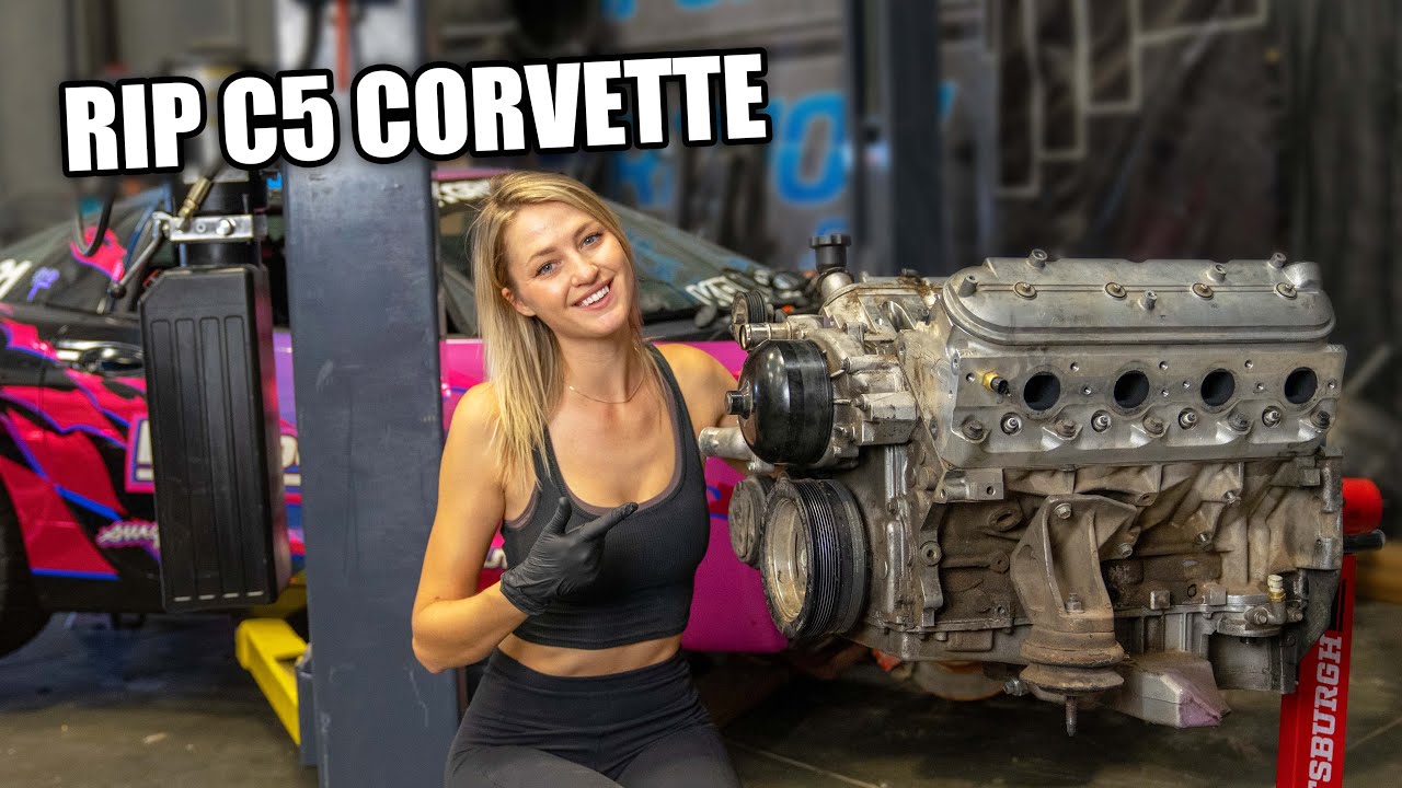 I Blew My Motor – C5 Corvette LS1 Engine Removal After the Breakdown