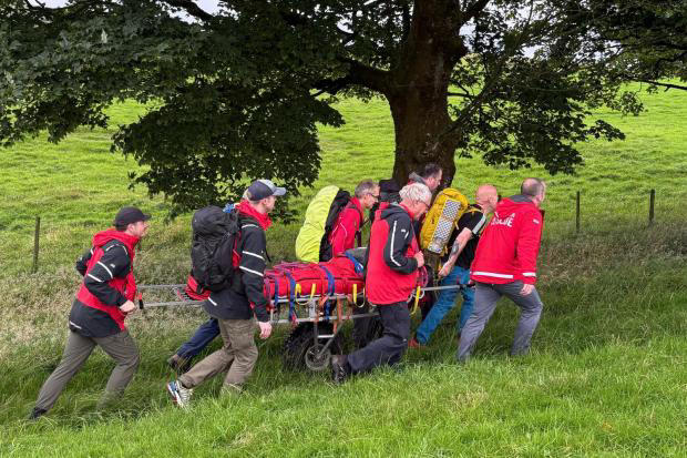 Bolton Mountain Rescue Team rescue woman with suspected broken leg from ...