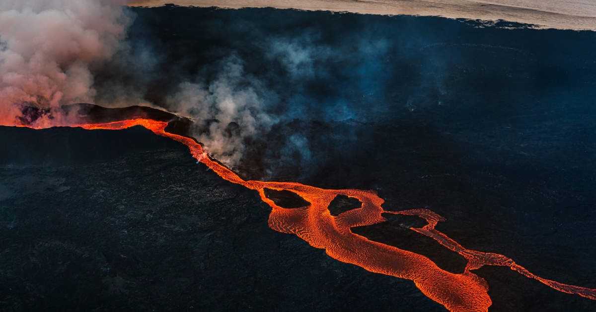 Drone Captures Icelandic Volcano Erupting After 815 Years — And The ...