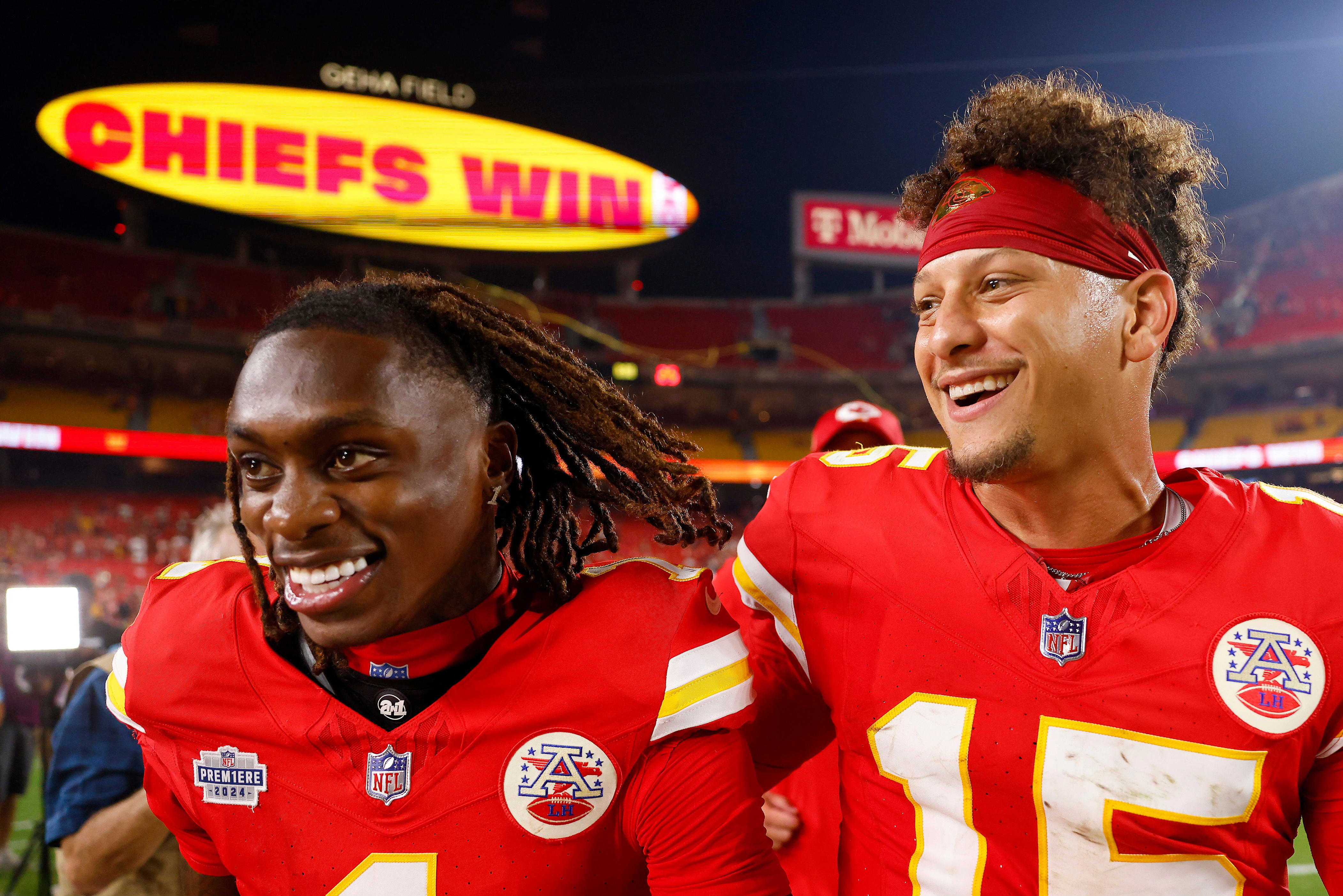Patrick Mahomes, Xavier Worthy make early connection downfield at ...
