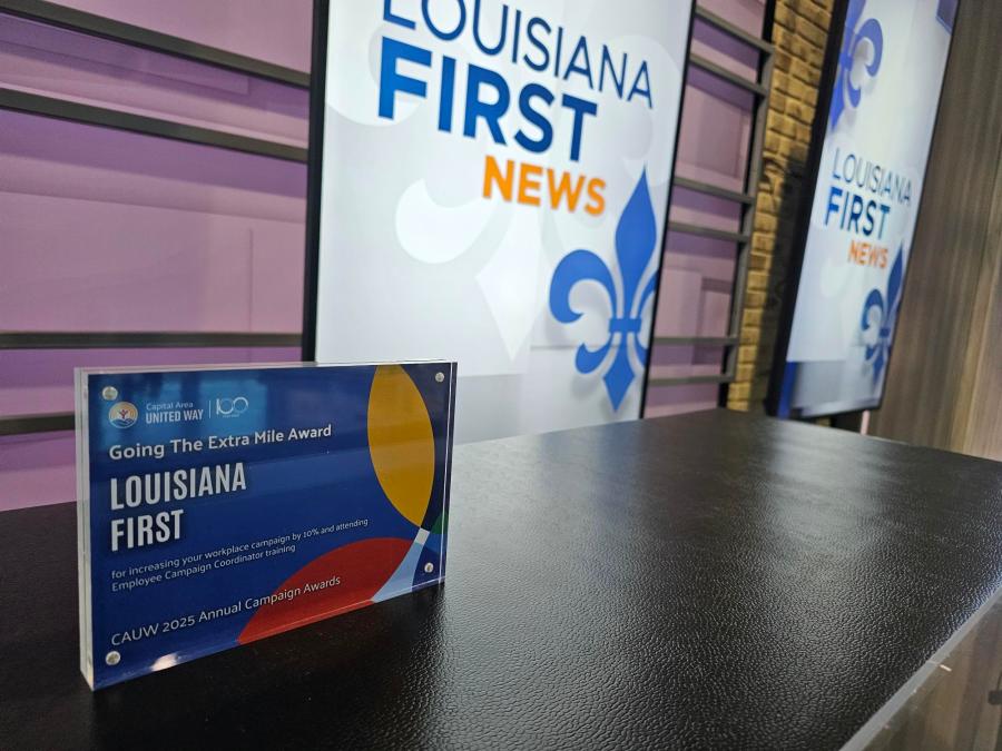 Louisiana First News receives award from Capital Area United Way