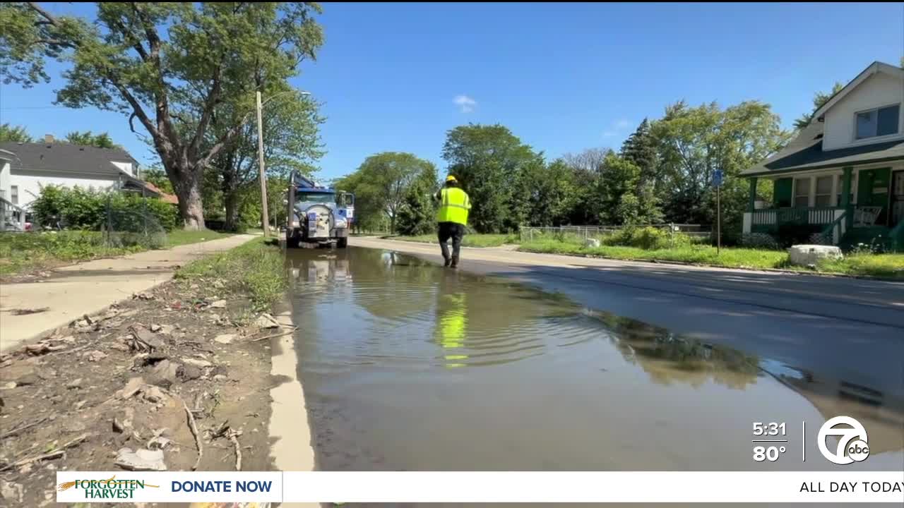 Fed up with flooding on Detroit's east side