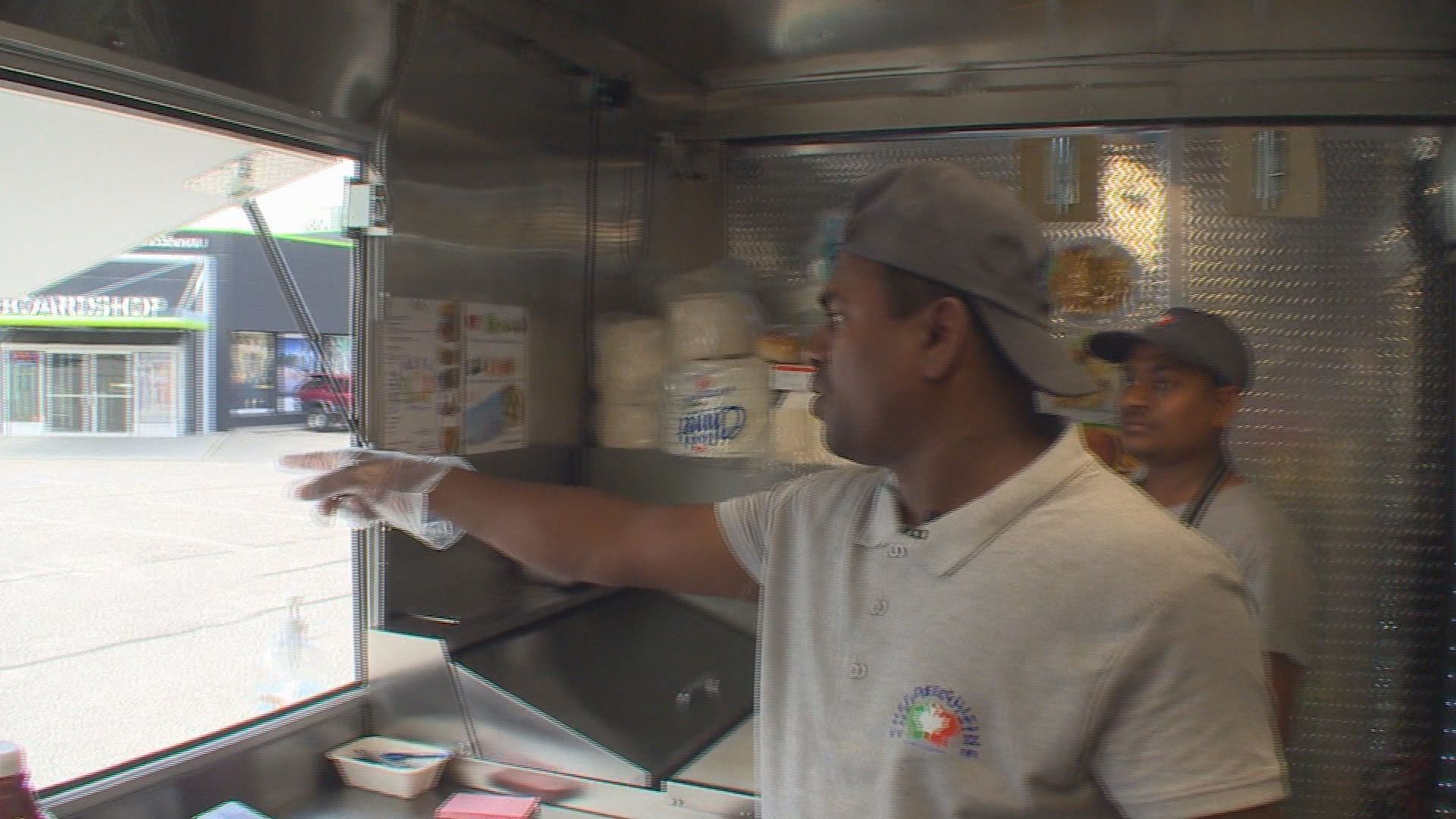 Food truck owner has vehicle stolen in front of him