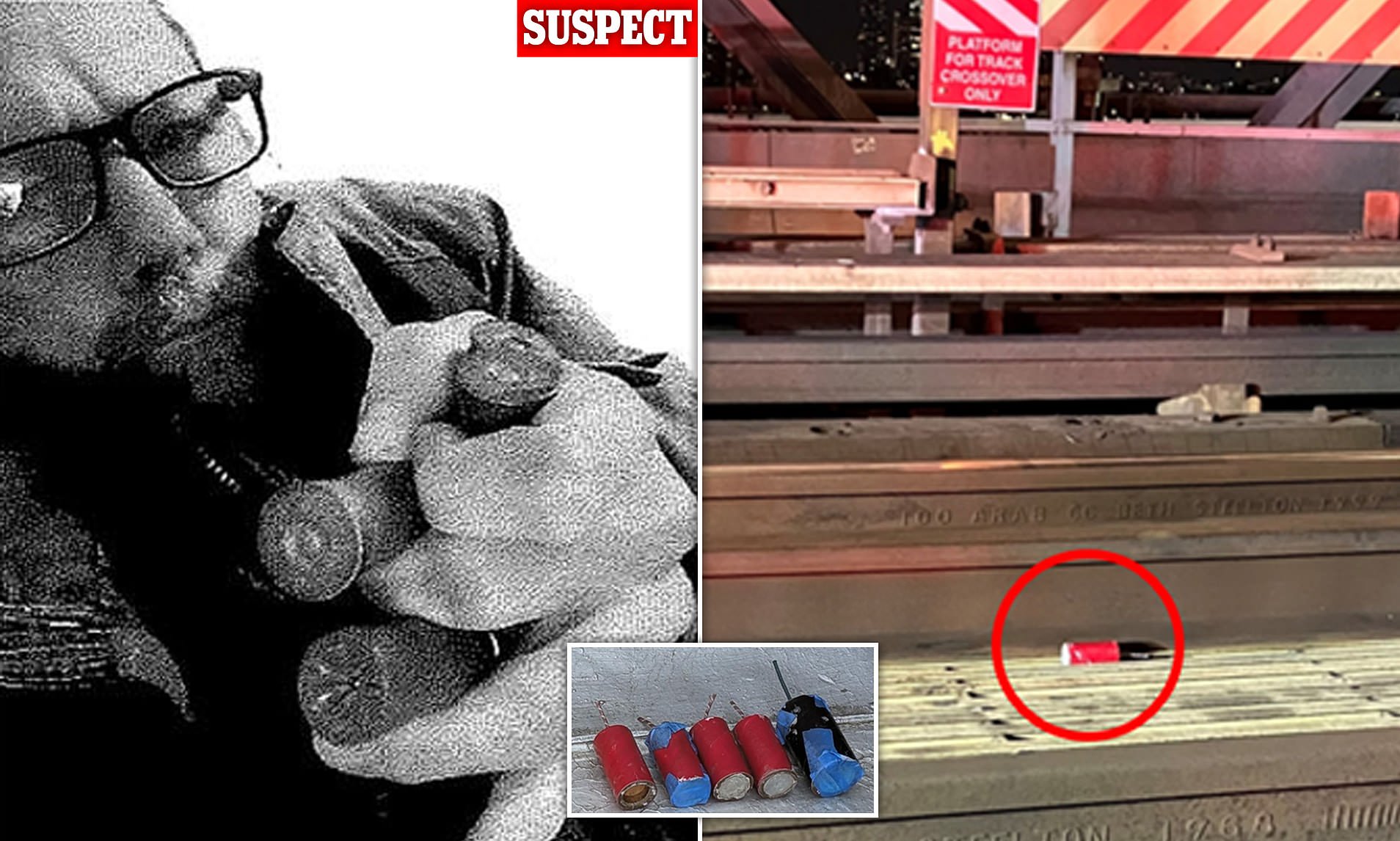 Bomb plotter stashed homemade explosives on subway tracks and rooftops ...