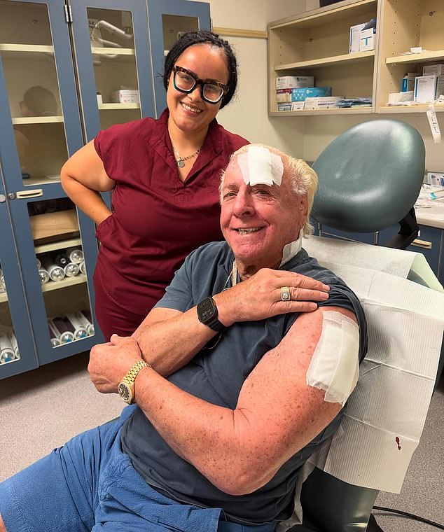 WWE legend Ric Flair, 76, shares major update on skin cancer battle ...