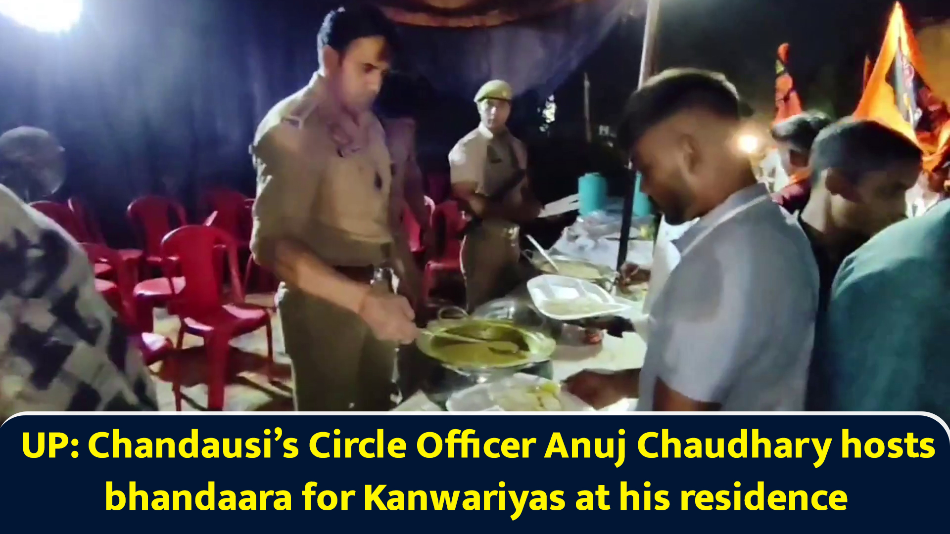 UP: Chandausi’s Circle Officer Anuj Chaudhary hosts bhandaara for ...