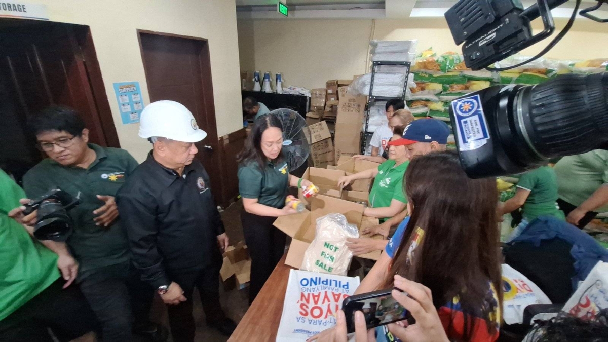 OVP prepares relief goods for Pangasinan flood victims