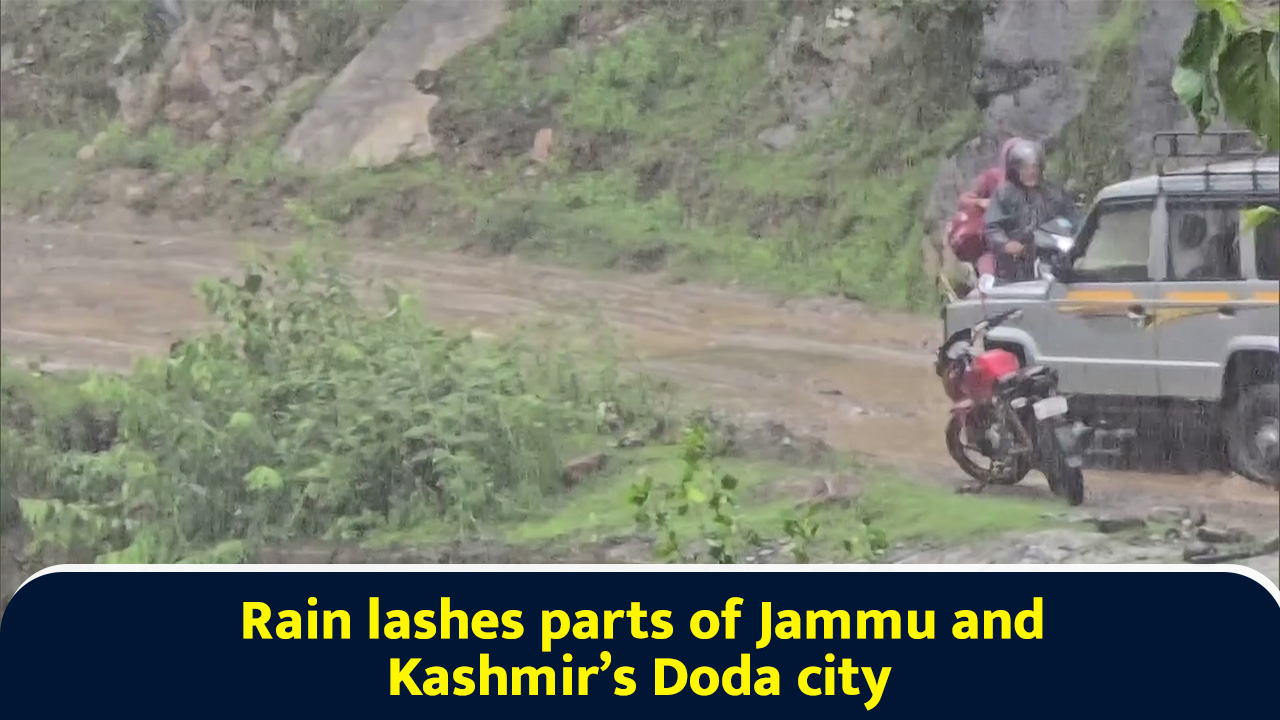 Rain lashes parts of Jammu and Kashmir’s Doda city