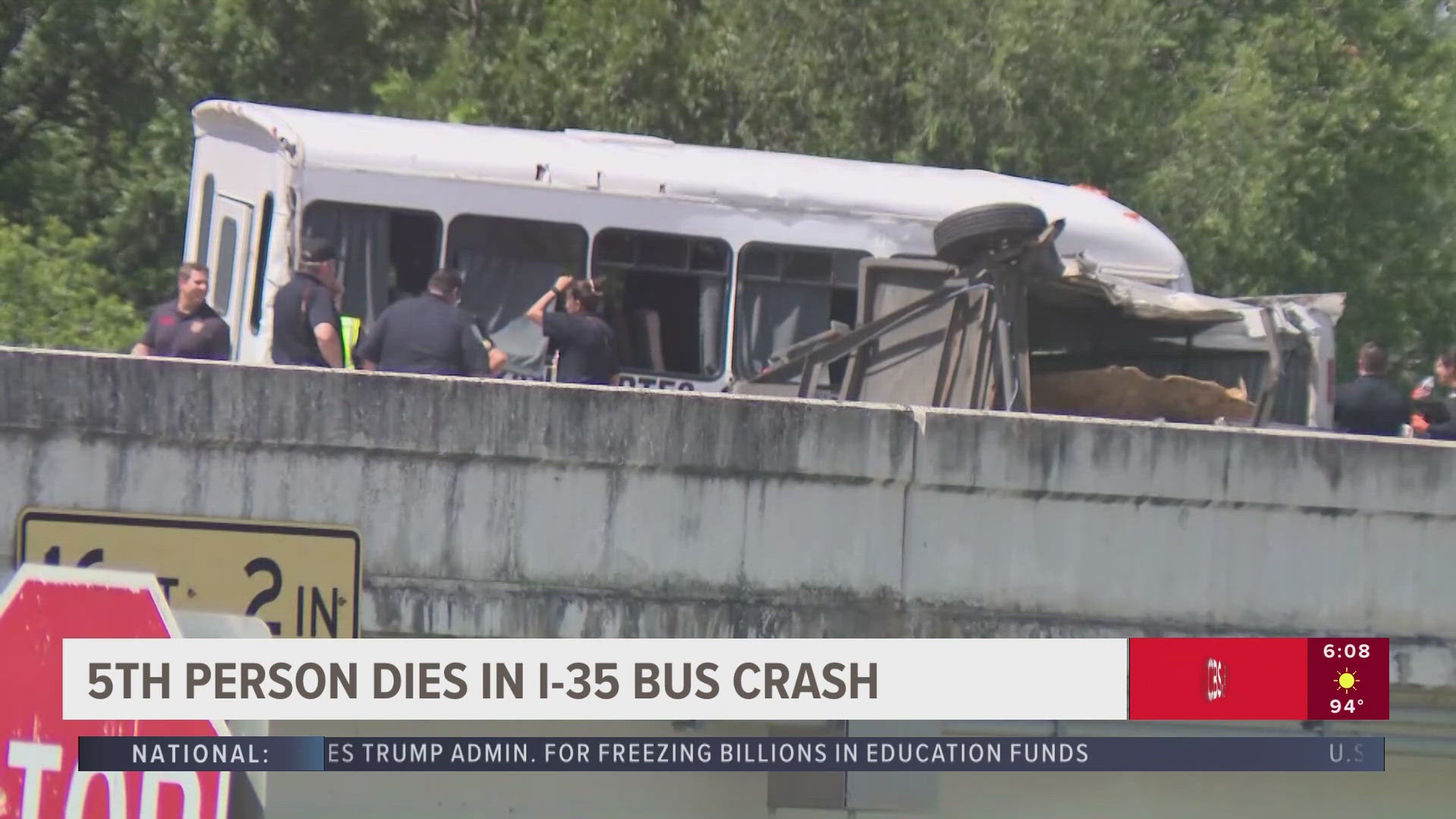 5th person dies in I-35 bus crash