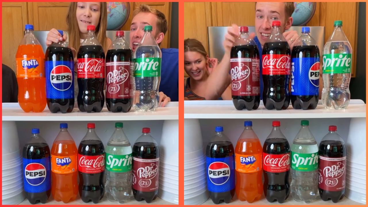 Giant Soda Bottle Matching Challenge – Hilarious Party Game with a Twist!