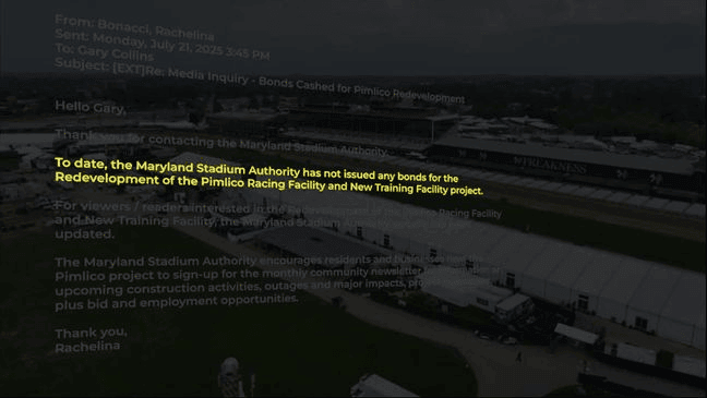 Moore says Pimlico redevelopment 'on track' as bonds remain unissued, limited activity