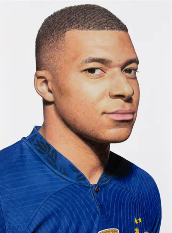 Mbappé Pencil Drawing – From Sketch to Stunning Colour
