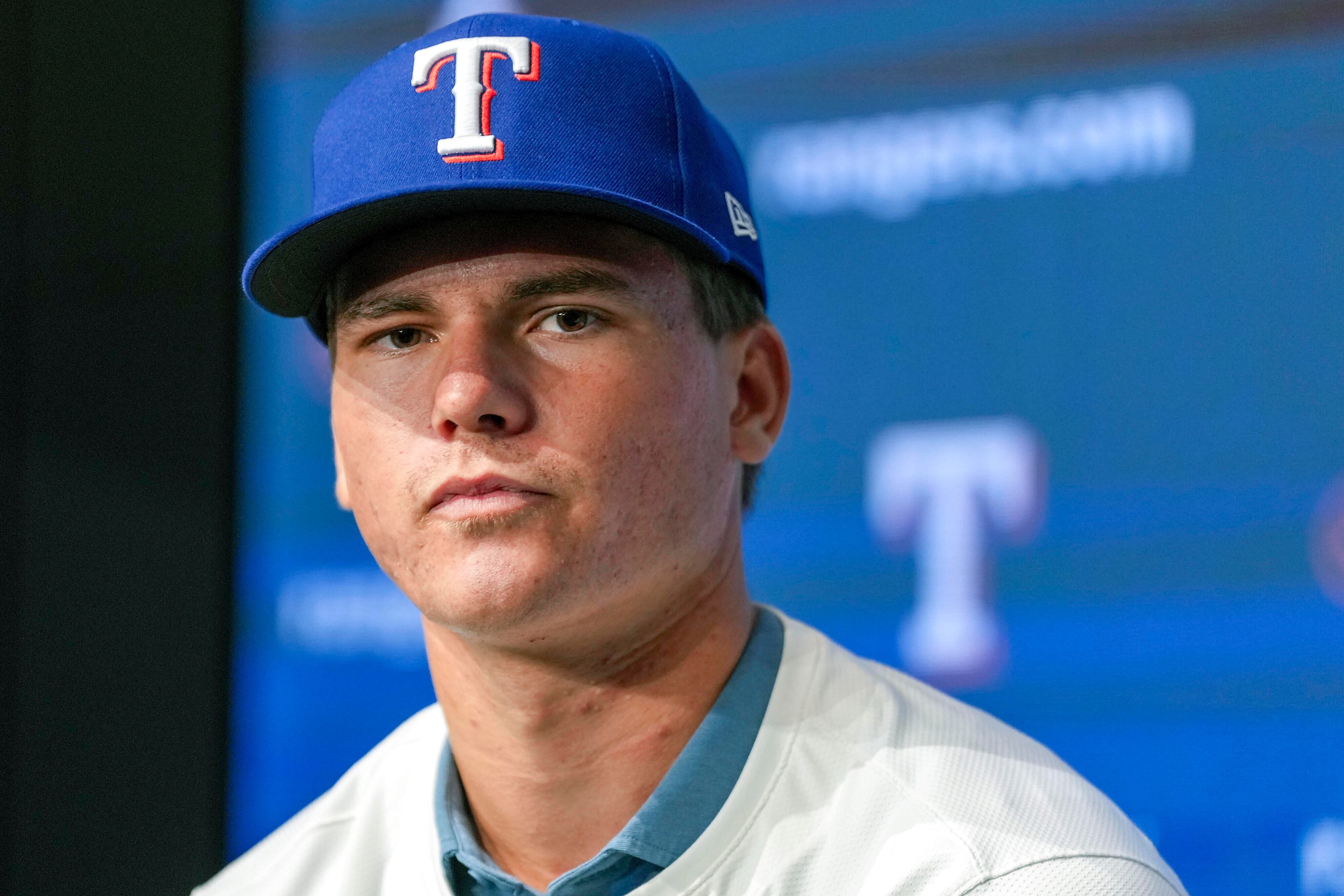 Texas Rangers introduce first-round pick Gavin Fien: ‘Hard to find ...