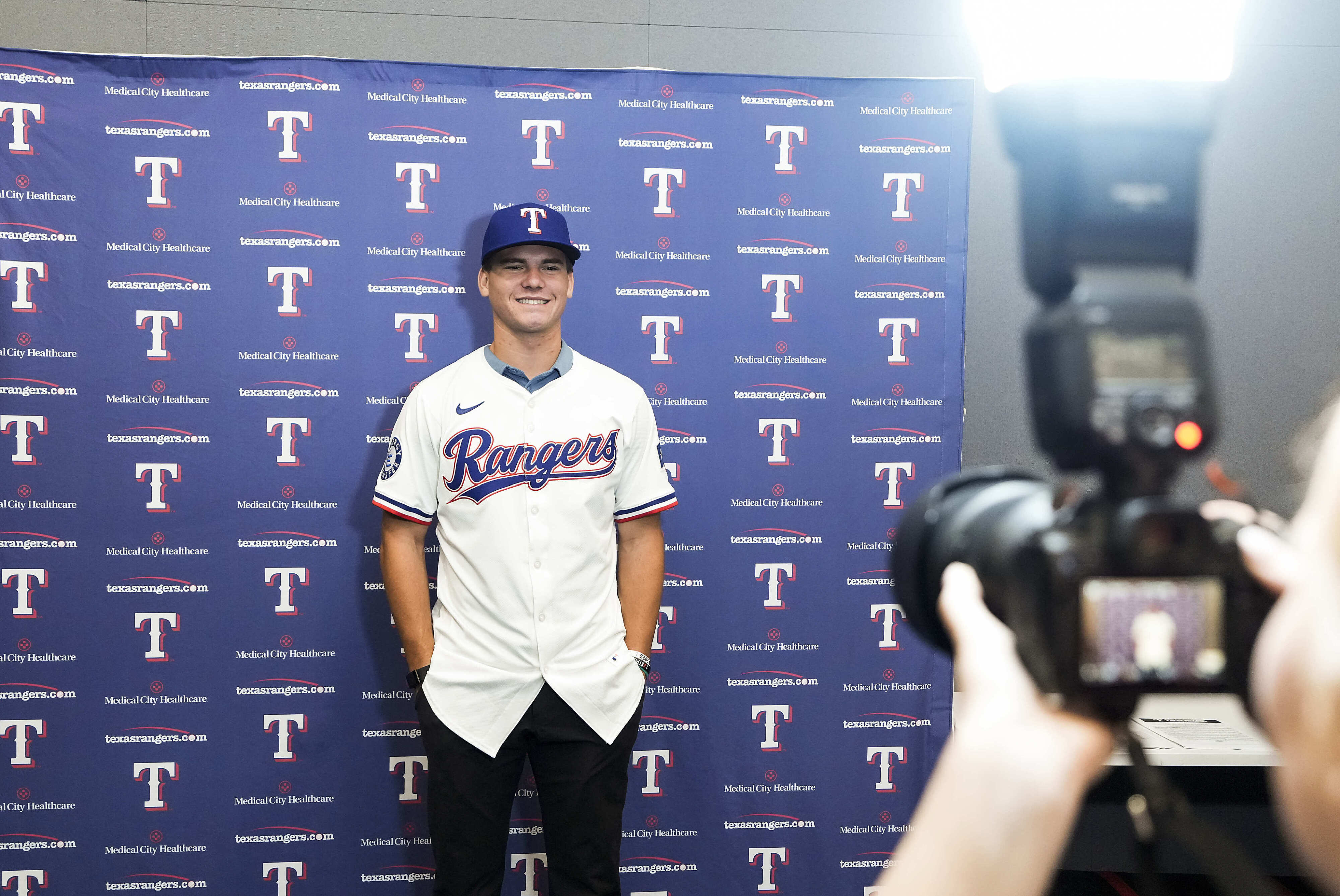 Texas Rangers introduce first-round pick Gavin Fien: ‘Hard to find ...