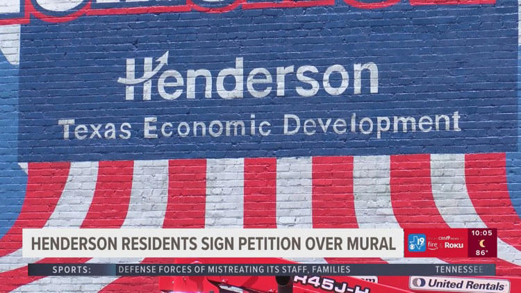 Henderson citizens rally against 'Tomorrow's Texas' mural they say ...