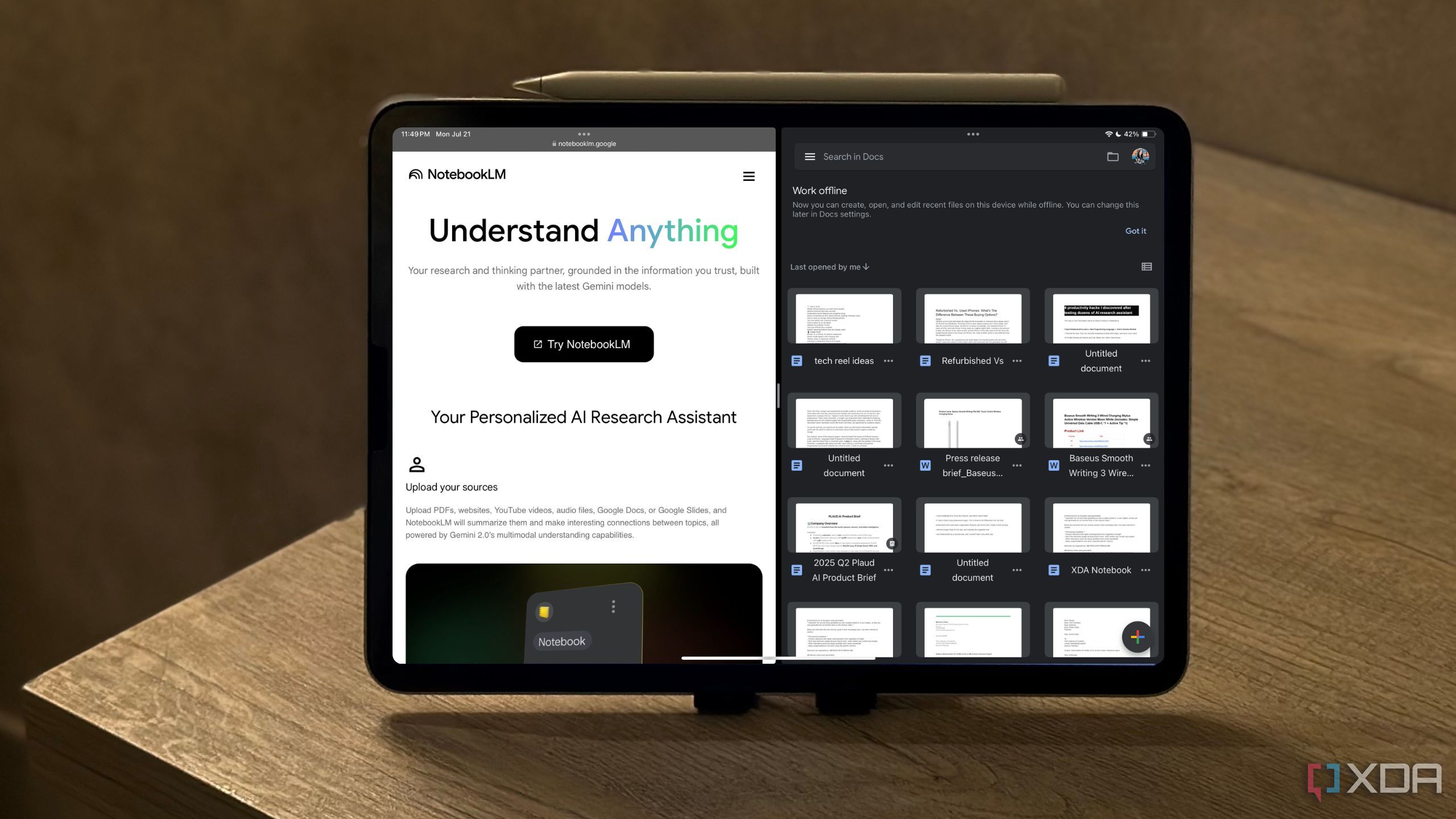 I used NotebookLM with Google Docs, and my productivity instantly skyrocketed