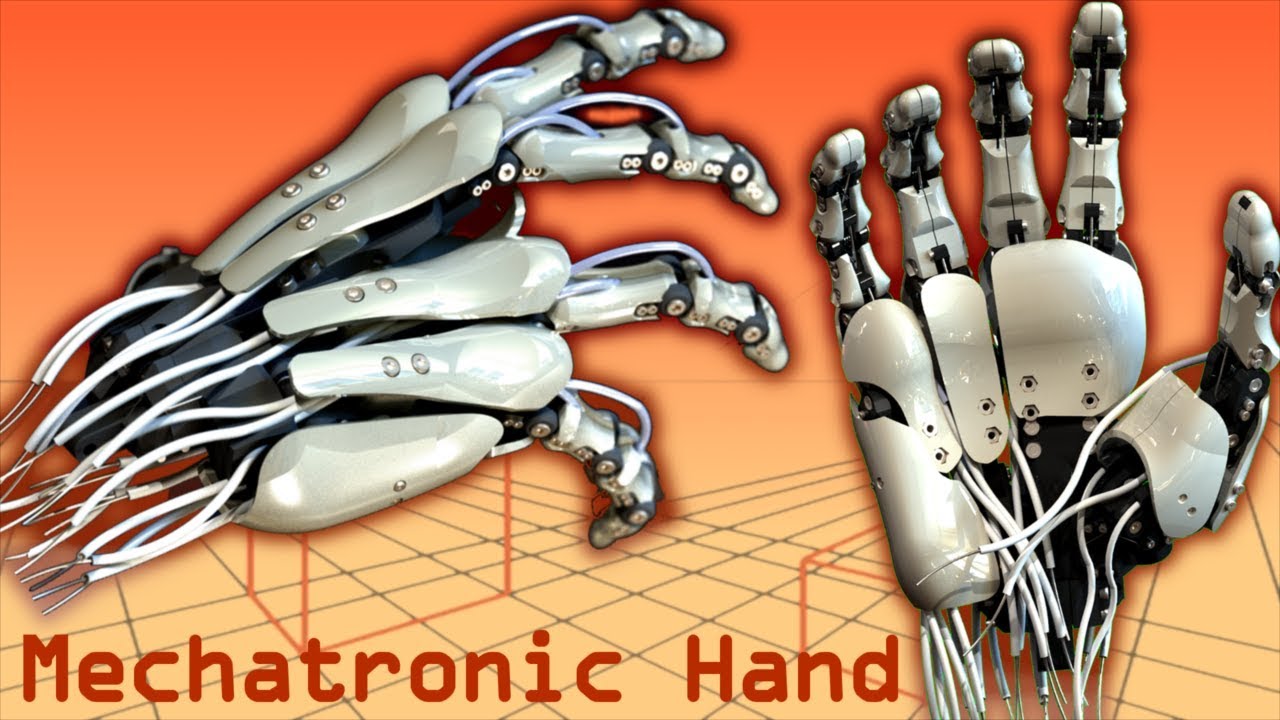 Fully 3D Printable Biomimetic Mechatronic Hand Progress and 3D Renders