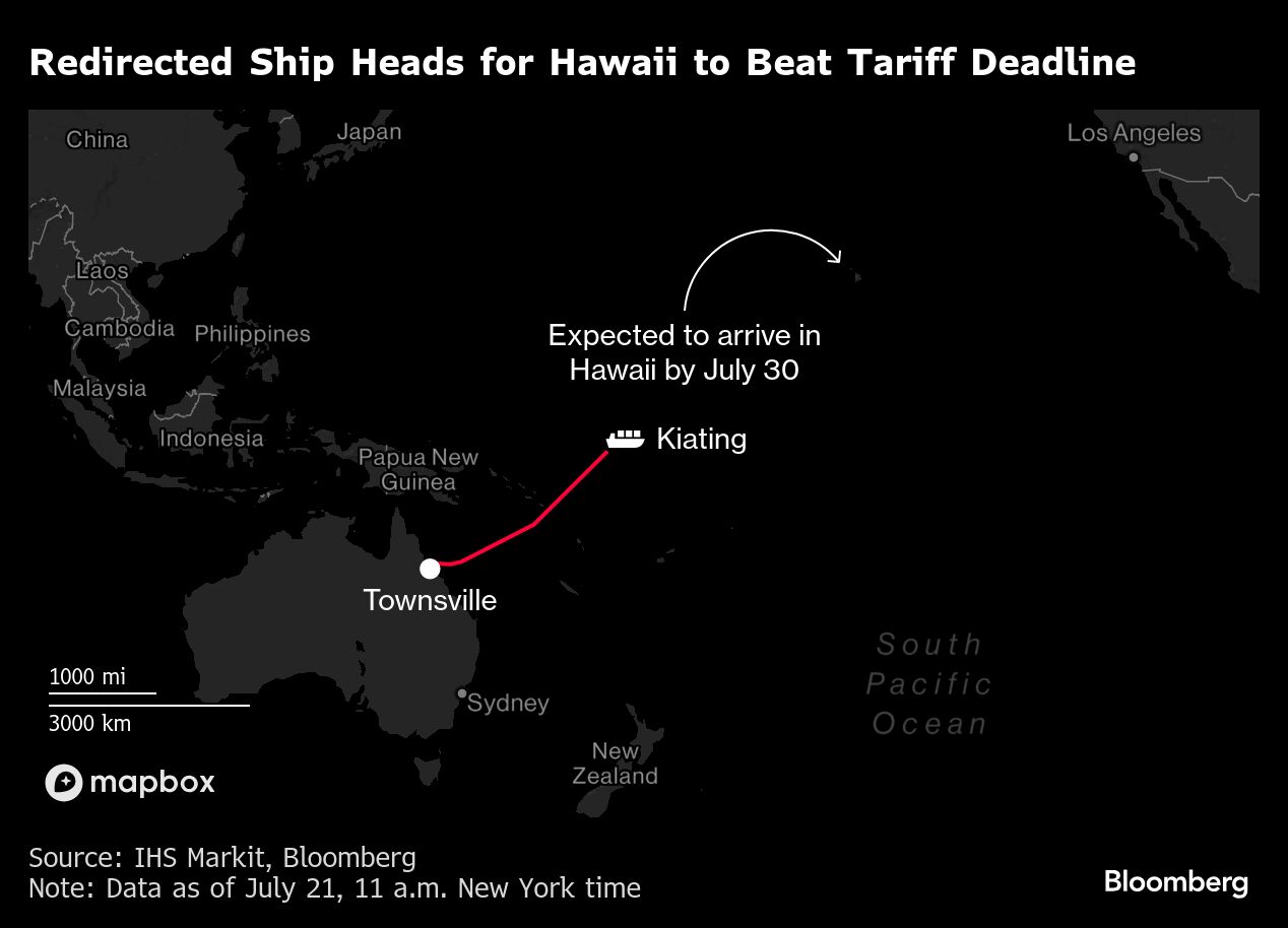 數艘貨船爭分奪秒奔向美國 趕在銅關稅生效前抵達清關
